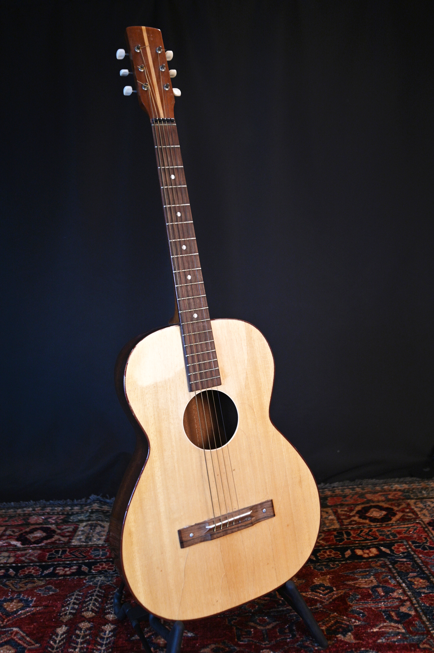 Mid 1960s Italian Parlor Guitar with Brev Tuners - Project Guitar ...