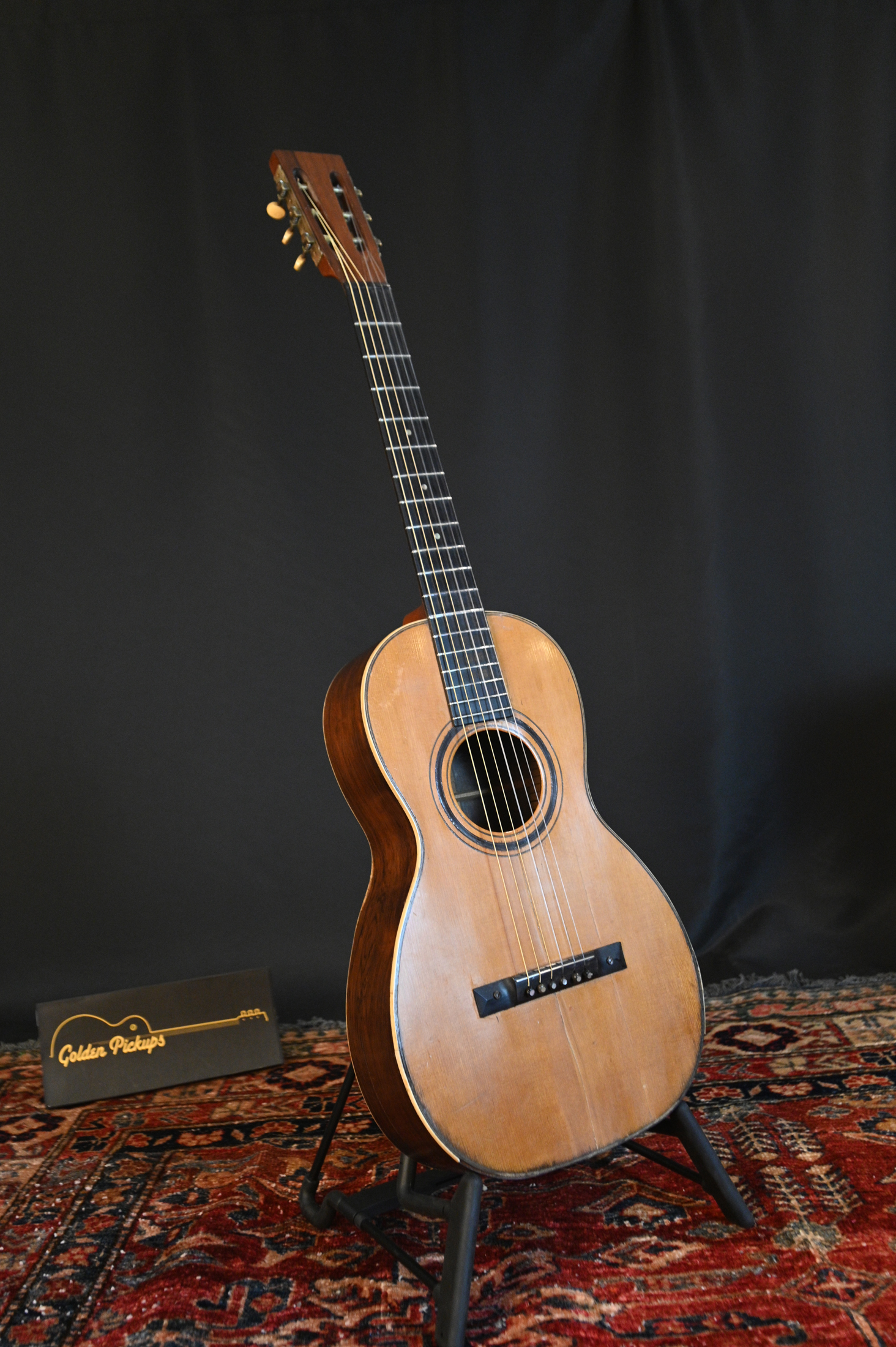 Circa 1890 - 1910 American Made Parlor Guitar Spruce & Rosewood Body ...