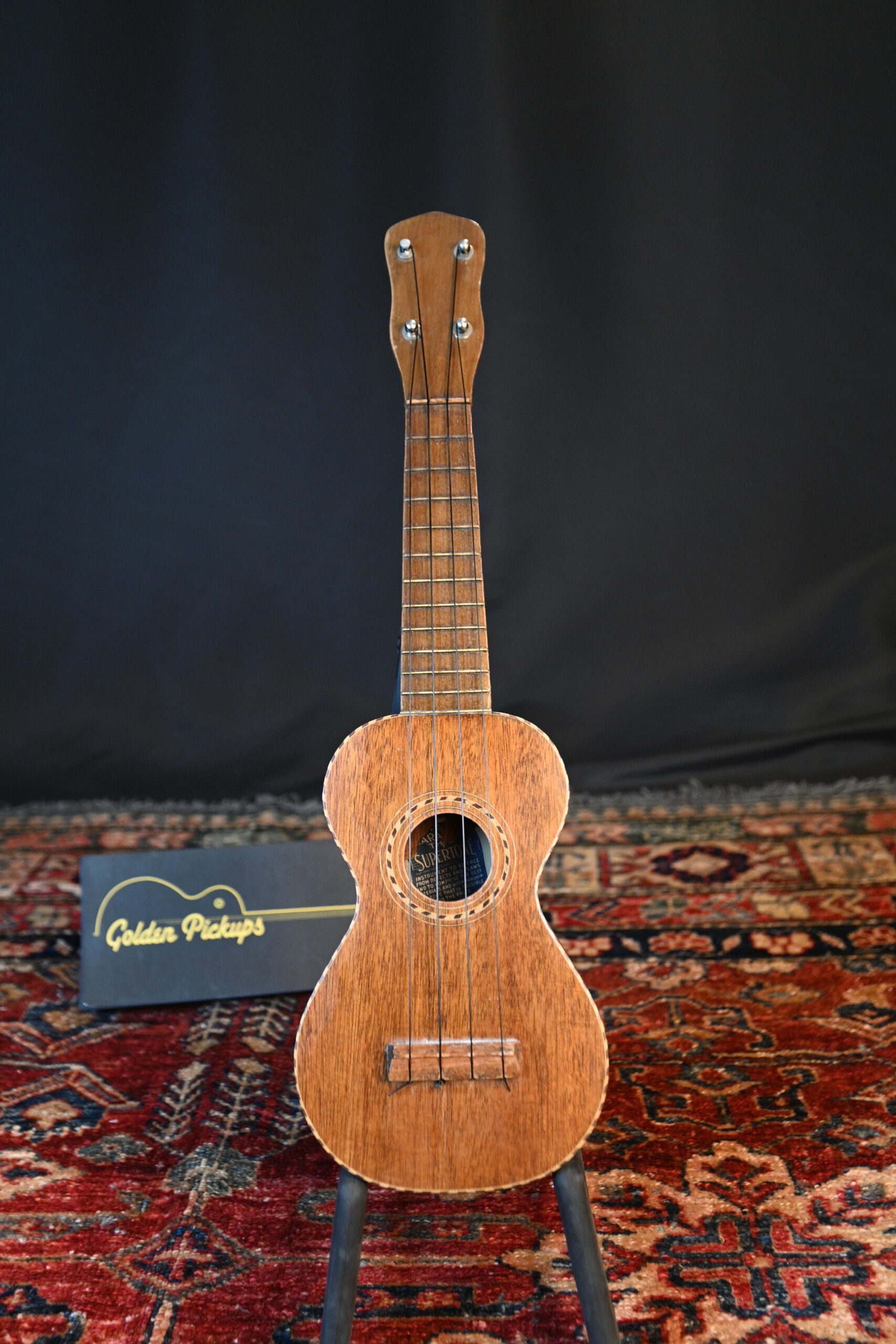 Vintage 1920s / 1930s Supertone Soprano Ukulele 21" 12 Fret Inlaid ...