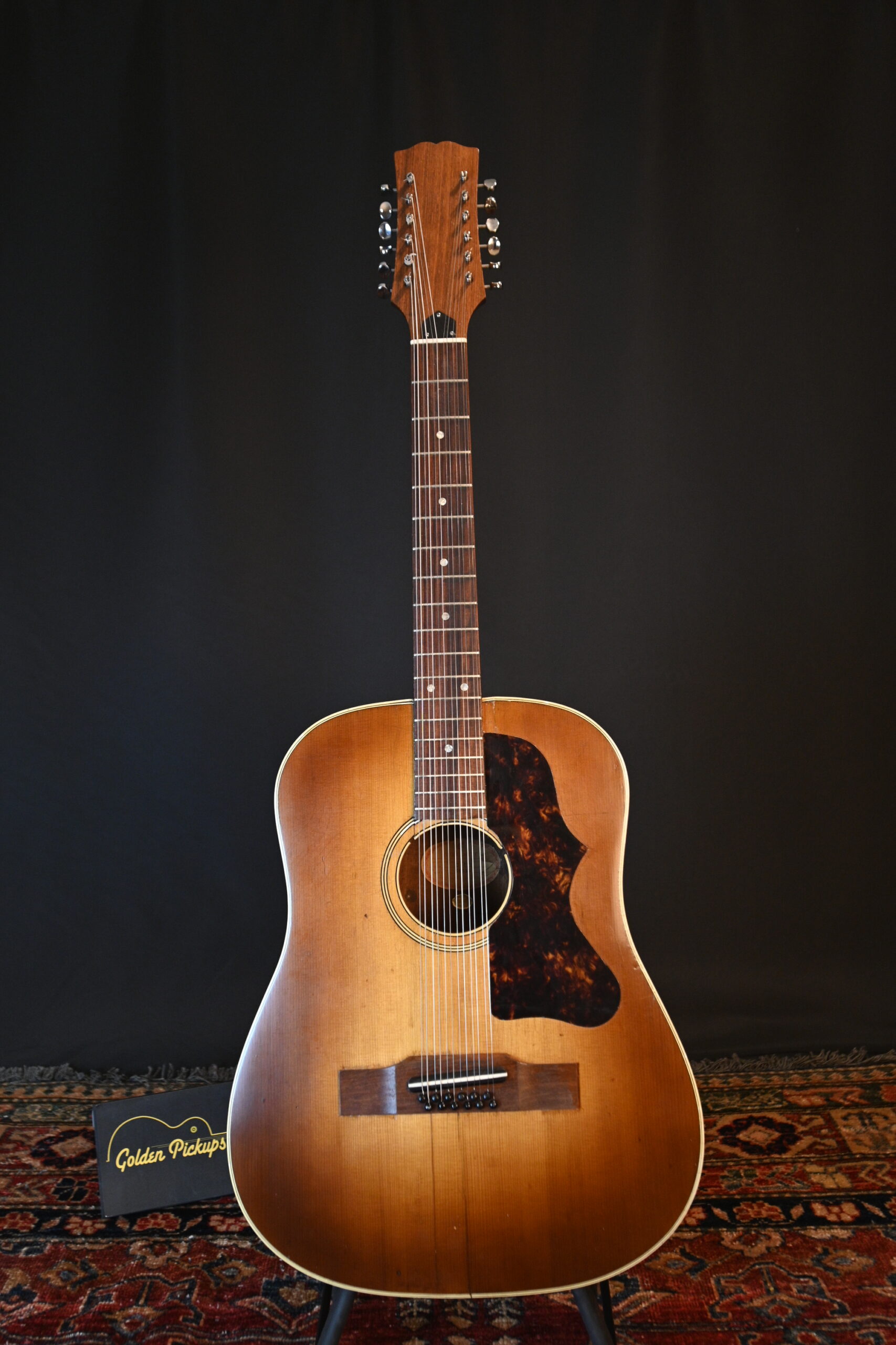 1965 Cromwell 12-String C112 Sunburst Jumbo Dreadnought Acoustic Guitar ...