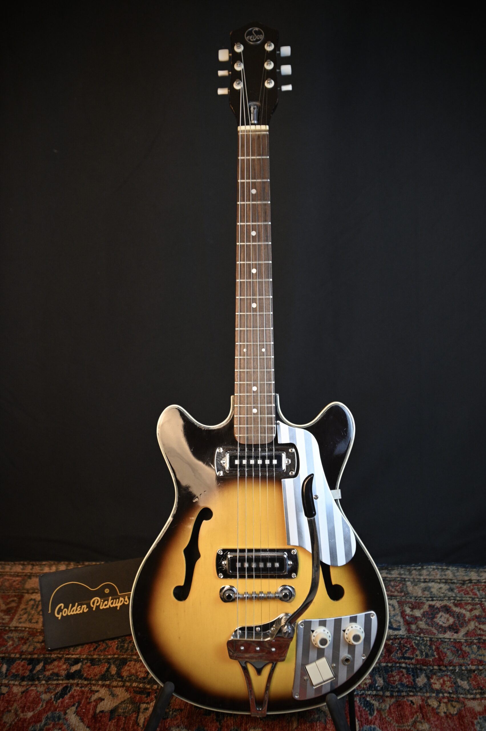 Vintage 1966 1967 Teisco EP-2L Electric Guitar Japan – Sunburst Semi ...